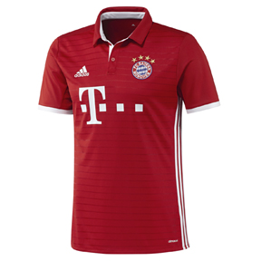 adidas Bayern Munich Soccer Jersey (Home 16/17) @ SoccerEvolution